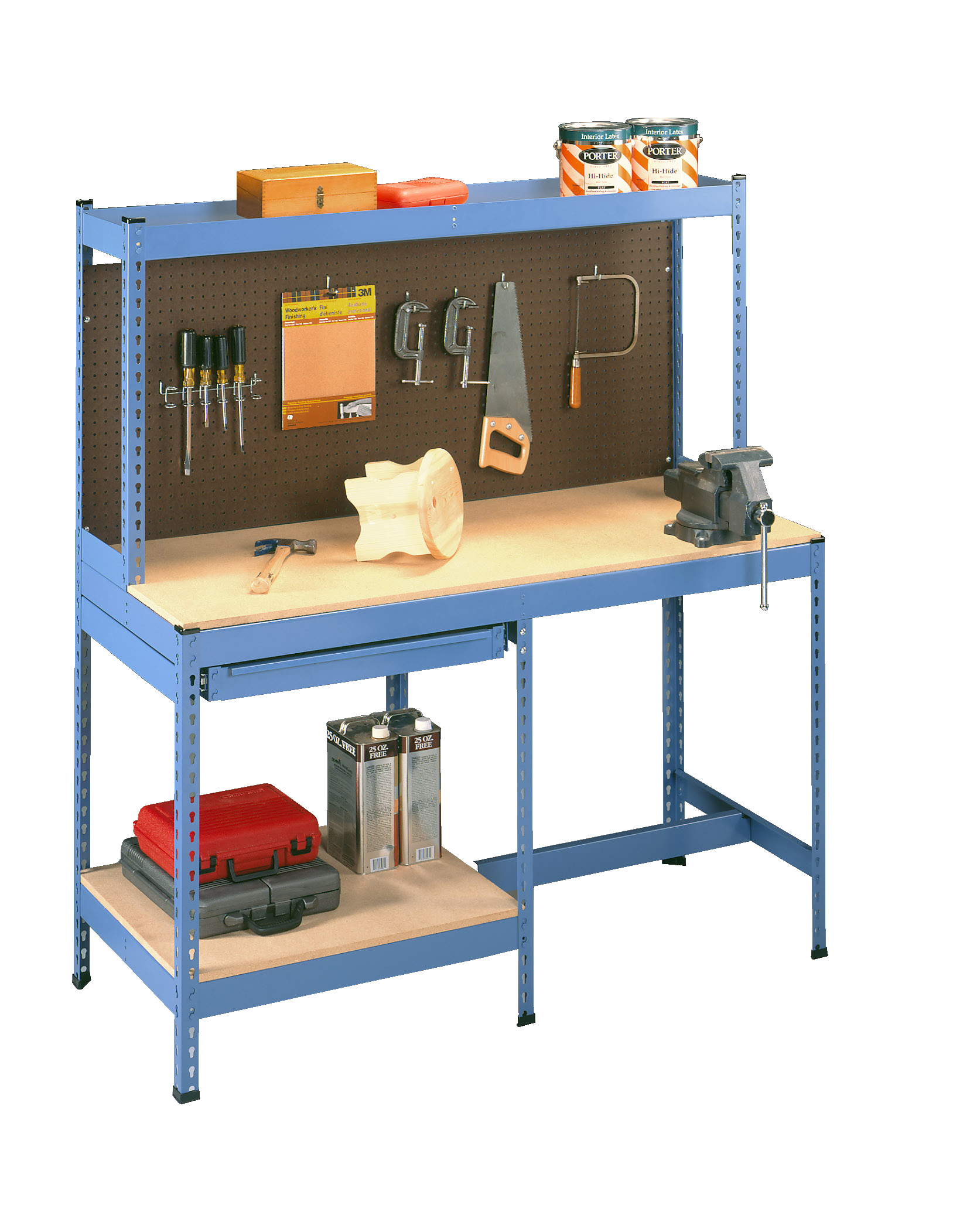 Tennsco - Storage Made Easy - Workbench With Half Drawer